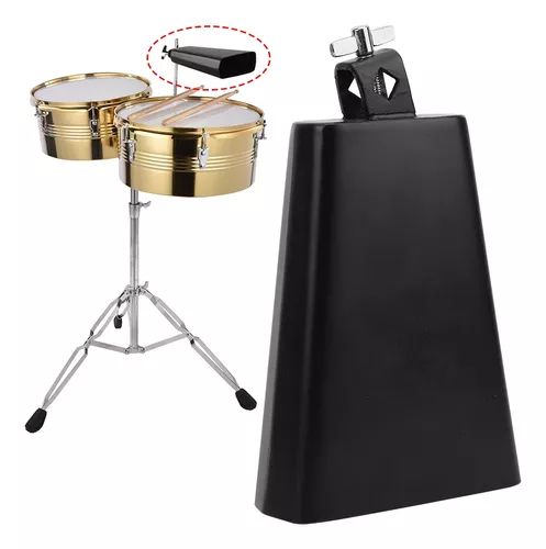 Cencerro De Metal Negro De 7 Pulgadas – Sielcom — Música y Tecnología