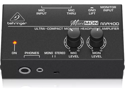 Behringer Micromon Ma400 Amplificador De Audífonos – Sielcom — Música y ...